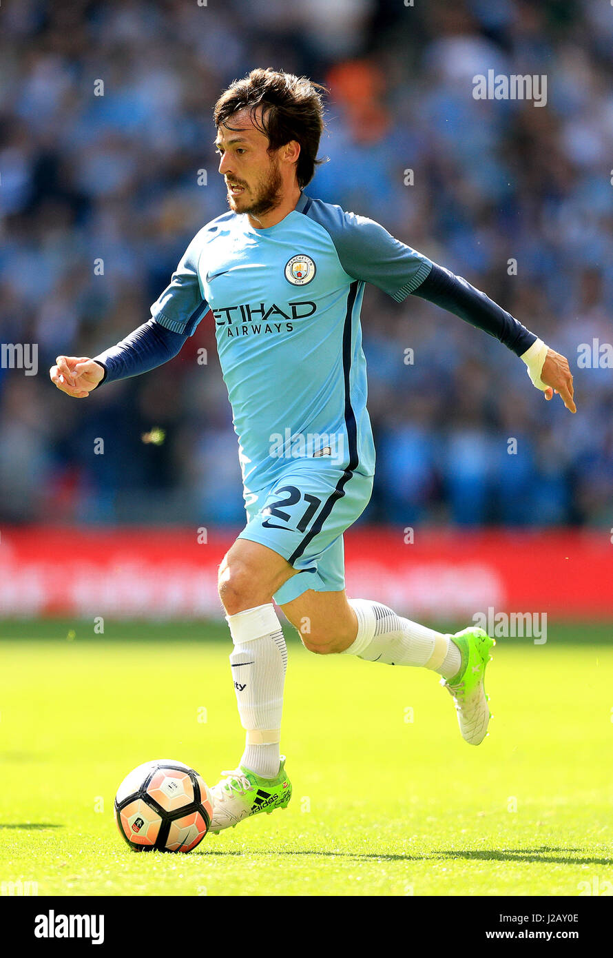 Manchester City's David Silva Stock Photo - Alamy