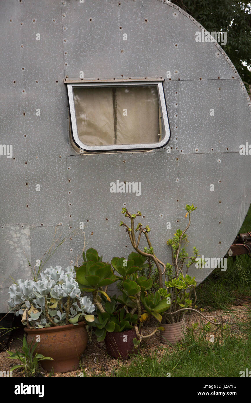 Trailer home at yard Stock Photo - Alamy