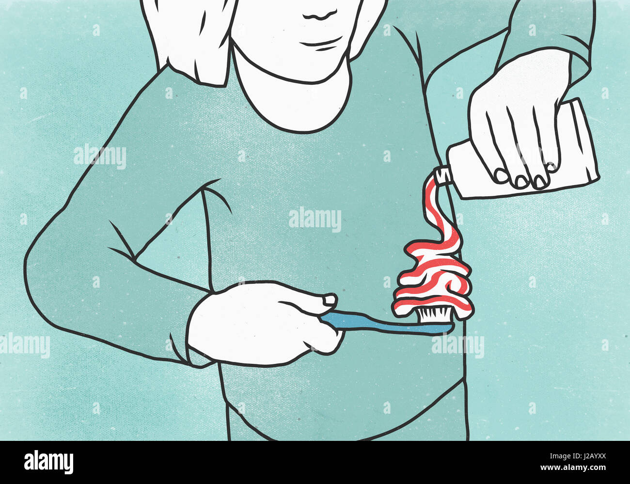 Toothpaste illustration hi-res stock photography and images - Alamy