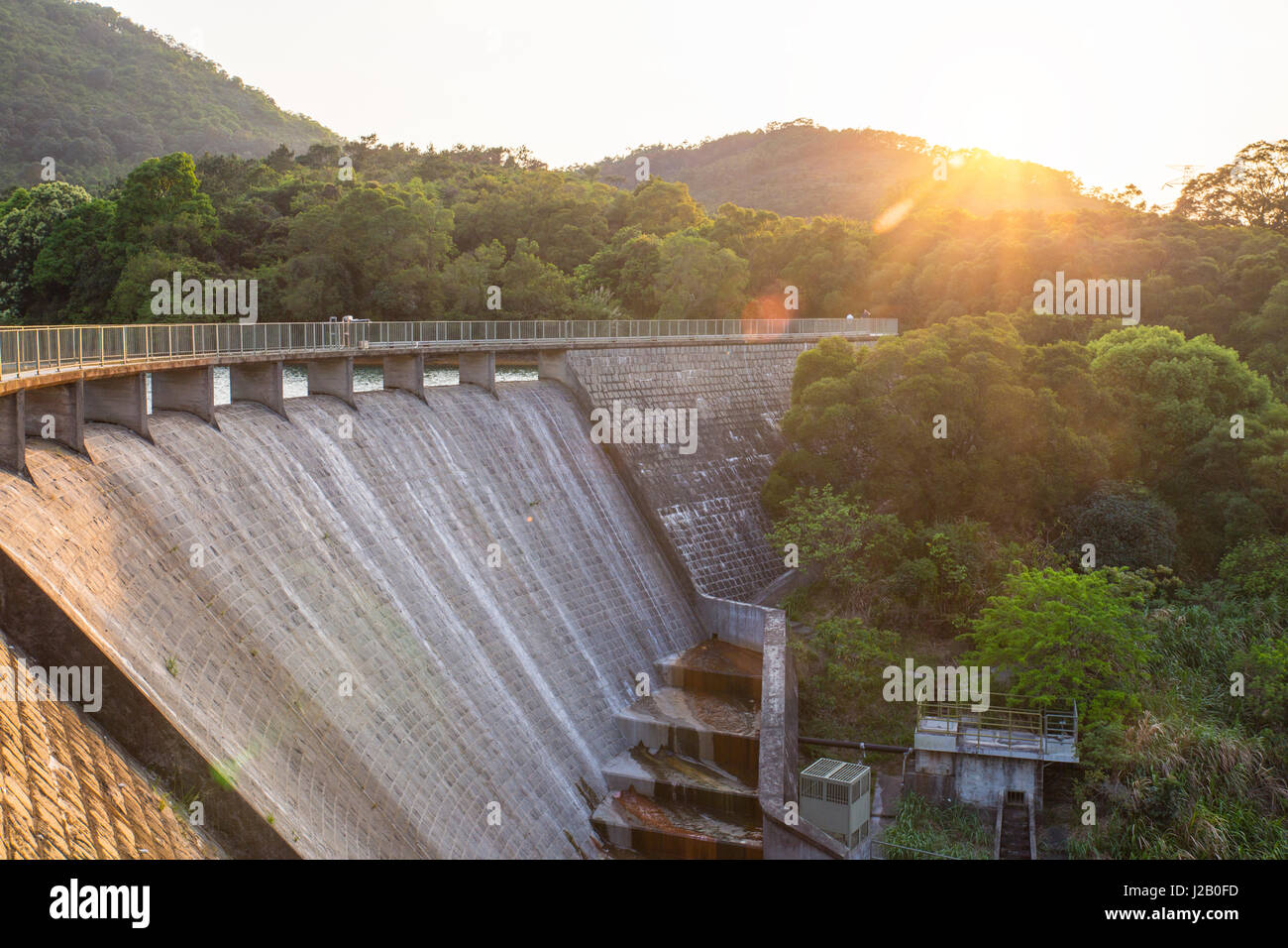 Ho Pui Reservoir - Yuen Long hong kong , water dam sunset Stock Photo ...