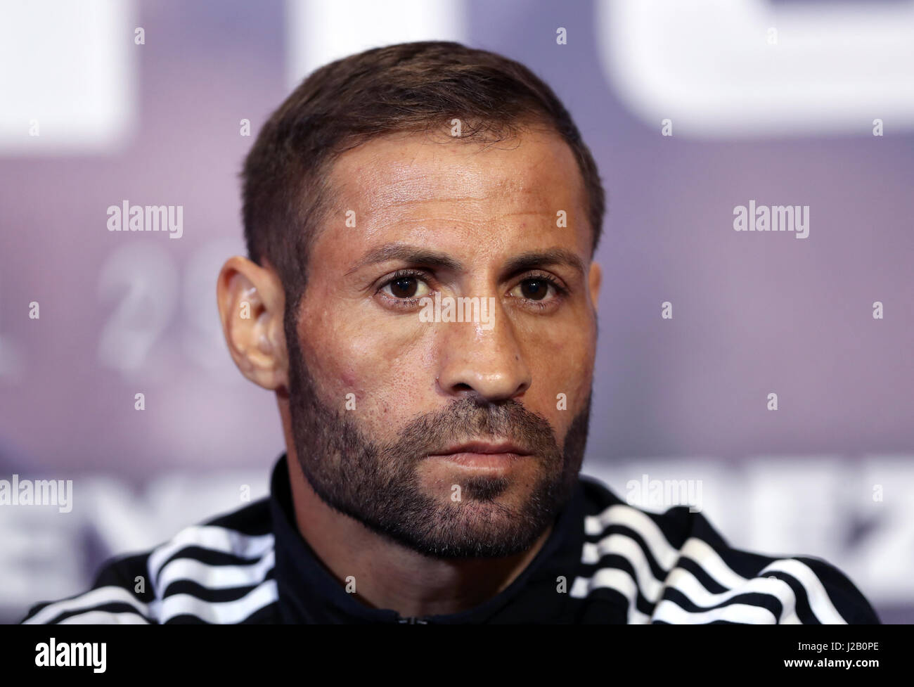 Viorel Simion during a press conference at Sky Sports Studios ...