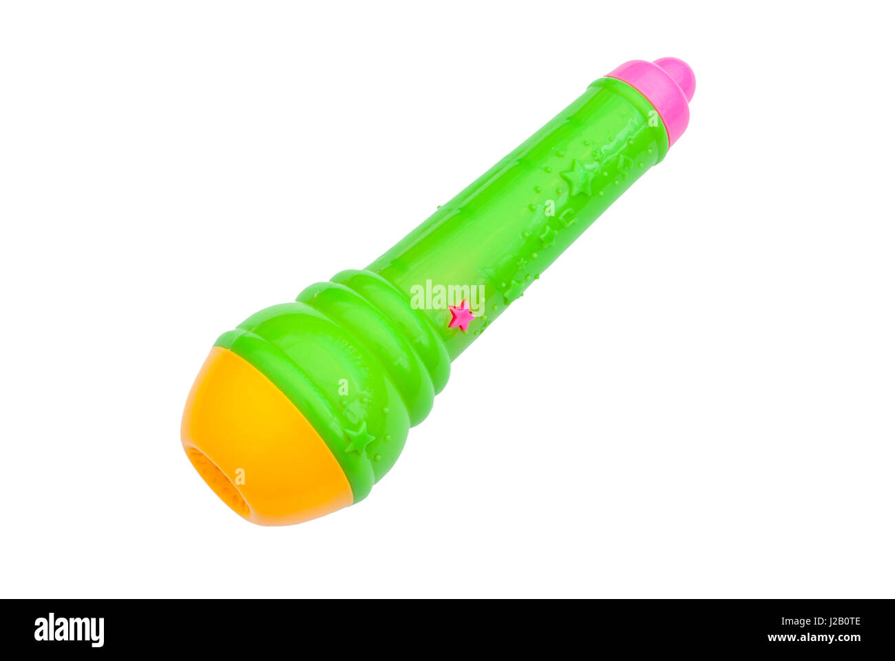 Toy microphone isolated Cut Out Stock Images Pictures Alamy