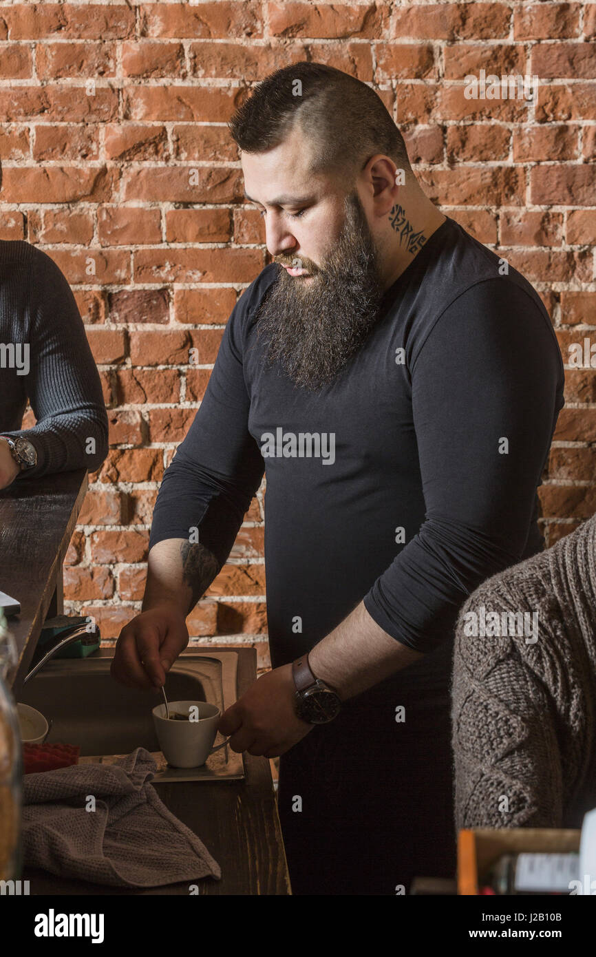 Barber and coffee shop hi-res stock photography and images - Alamy
