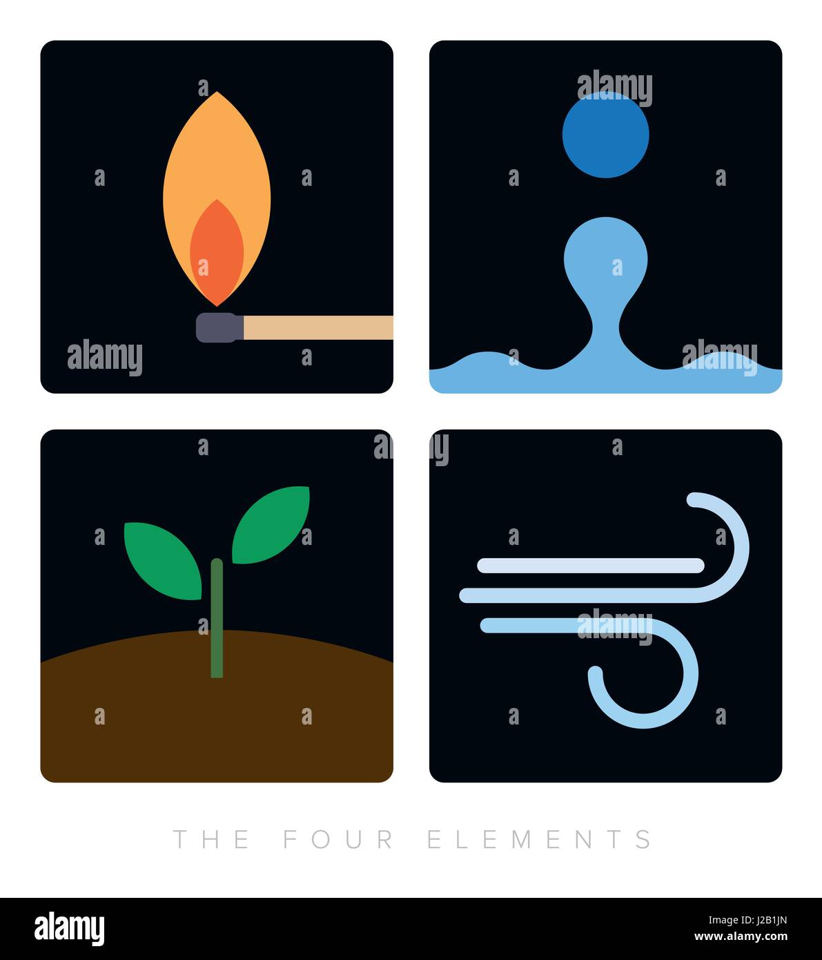 Four elements Stock Vector Images - Alamy