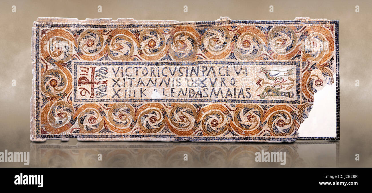Early christian mosaic chi rho hi-res stock photography and images - Alamy