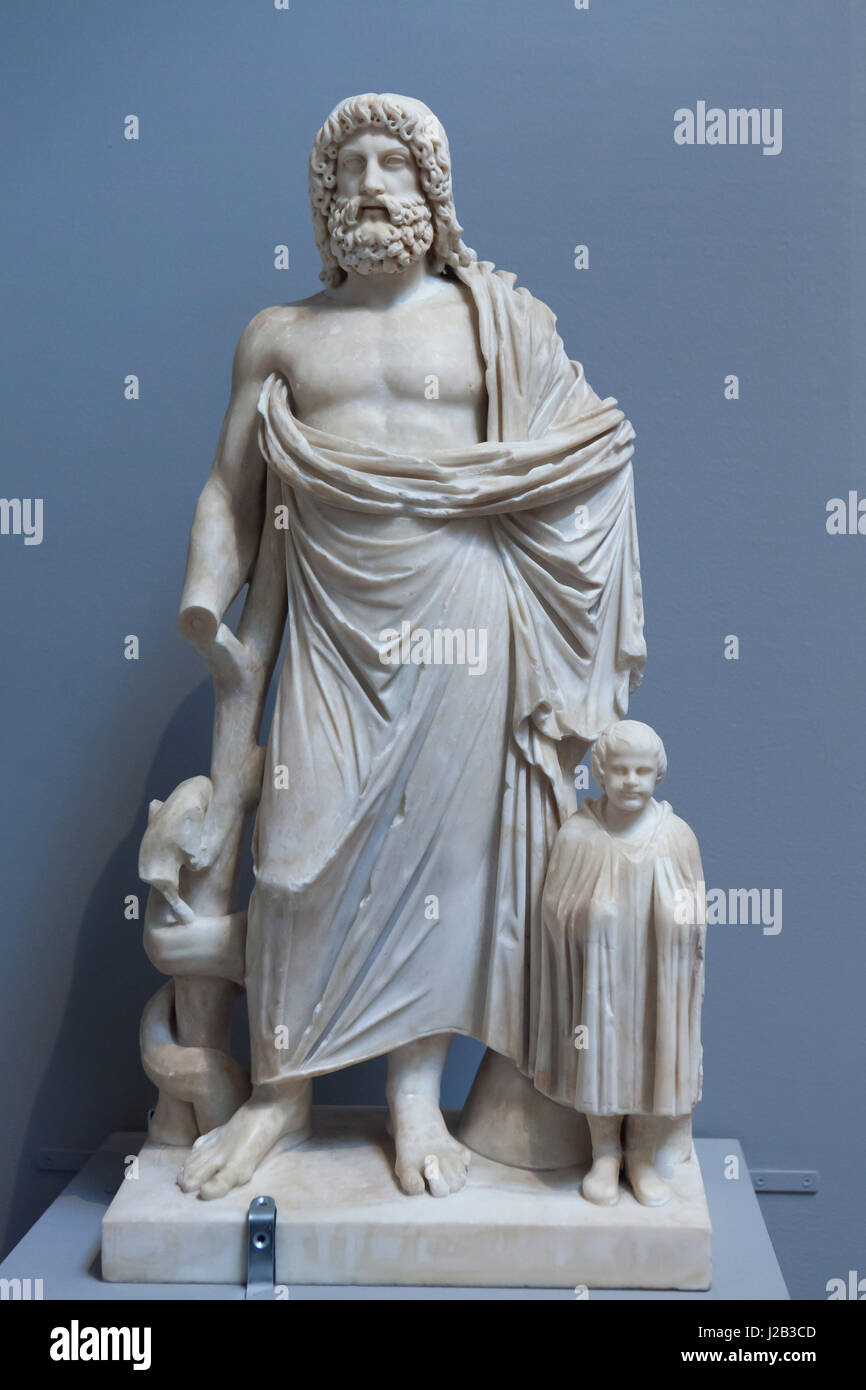 Asklepios asclepius aesculapius god medicine hi-res stock photography ...