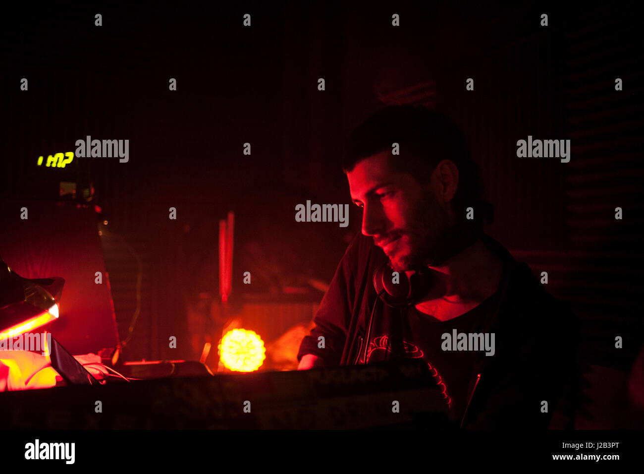 Man enjoying night view illuminated hi-res stock photography and images ...