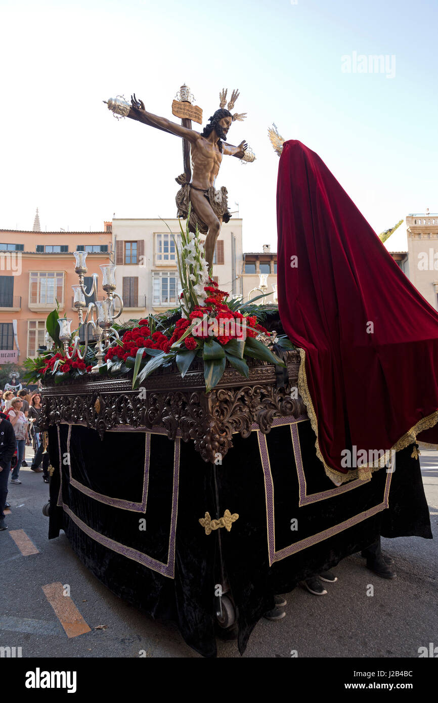 Good Friday Procession at Placa St. Francisco in Palma de Mallorca ...