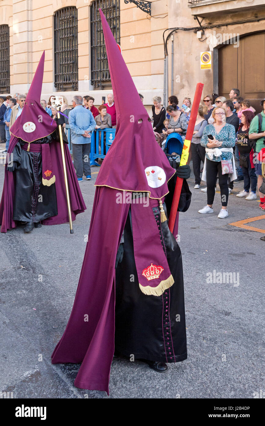 Good Friday Procession at Placa St. Francisco in Palma de Mallorca ...