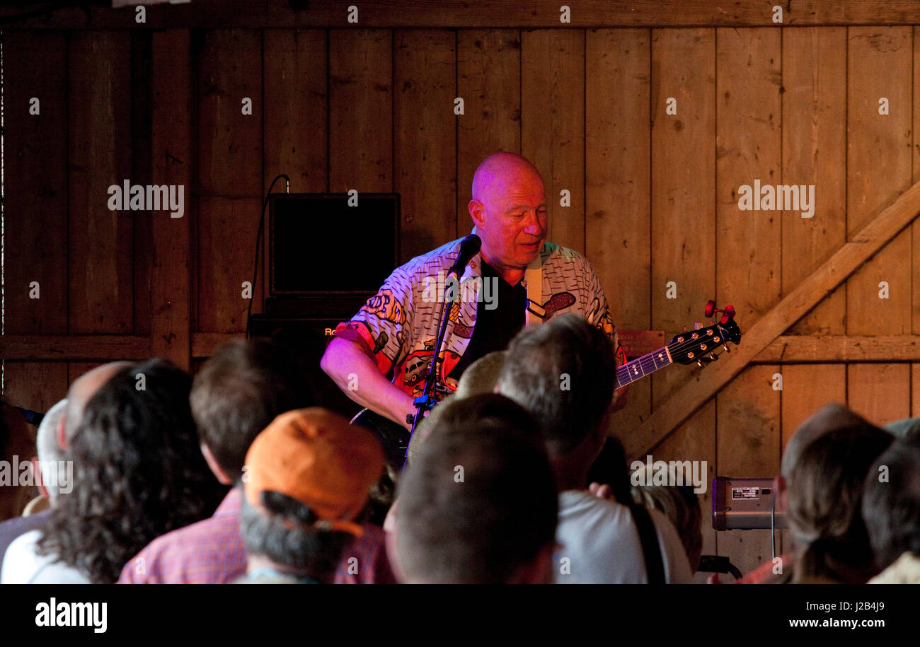 Ex-Bonzo Neil Innes performing solo at the Maverick music festival ...