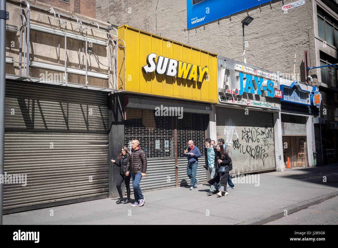 Vacant storefronts in a taxpayer, including a Subway sandwich shop, are ...