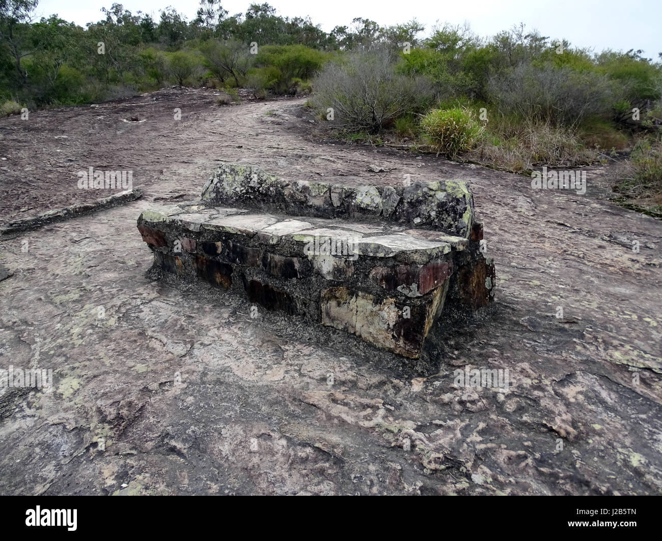 A stone bench Stock Photo - Alamy