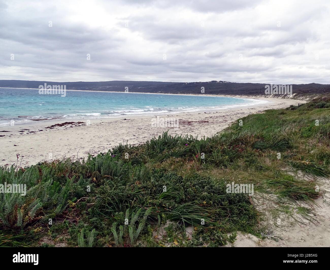 A landscape view of a surfing beach Stock Photo - Alamy