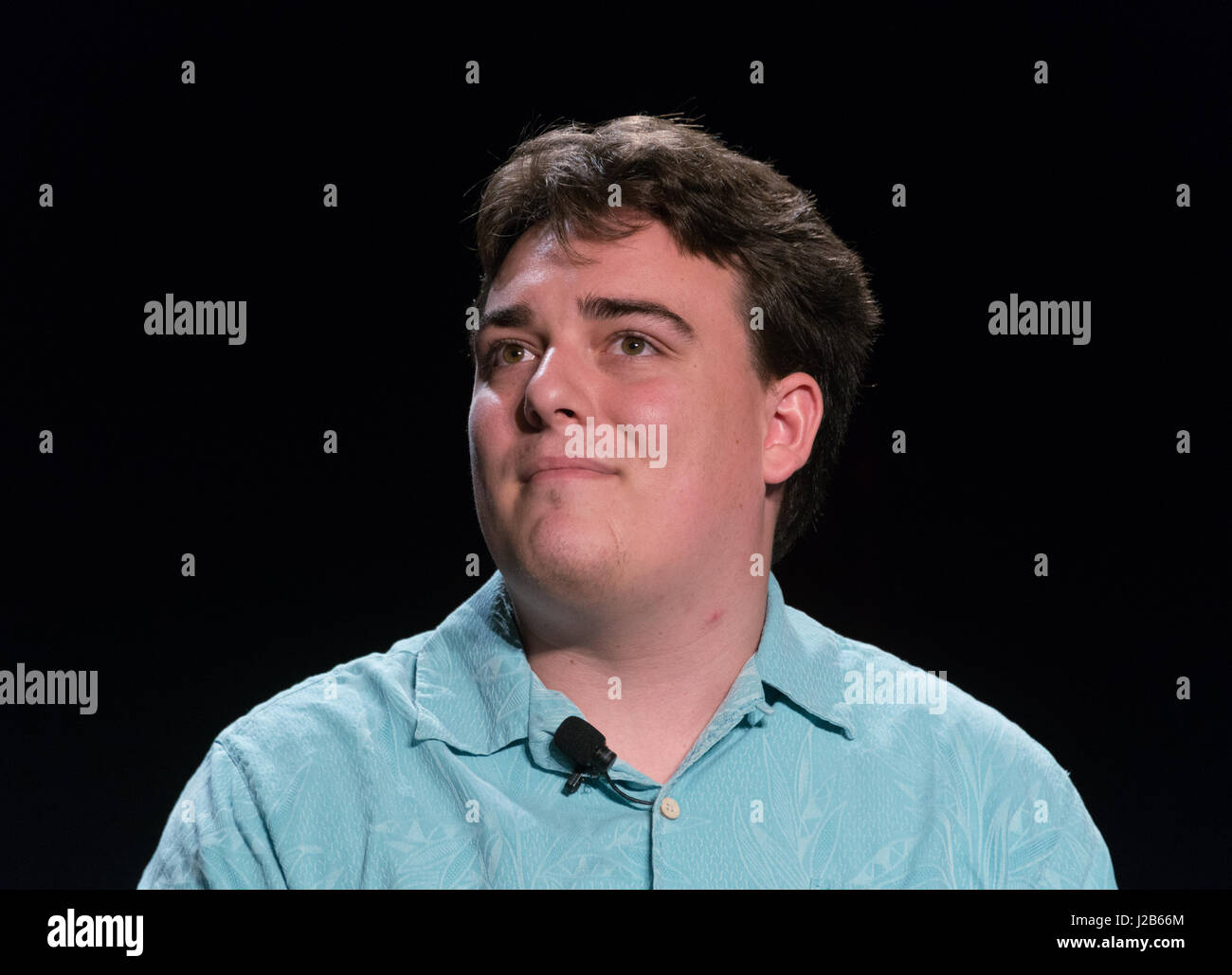 Oculus Founder Palmer Luckey during a panel discussion on Virtual ...