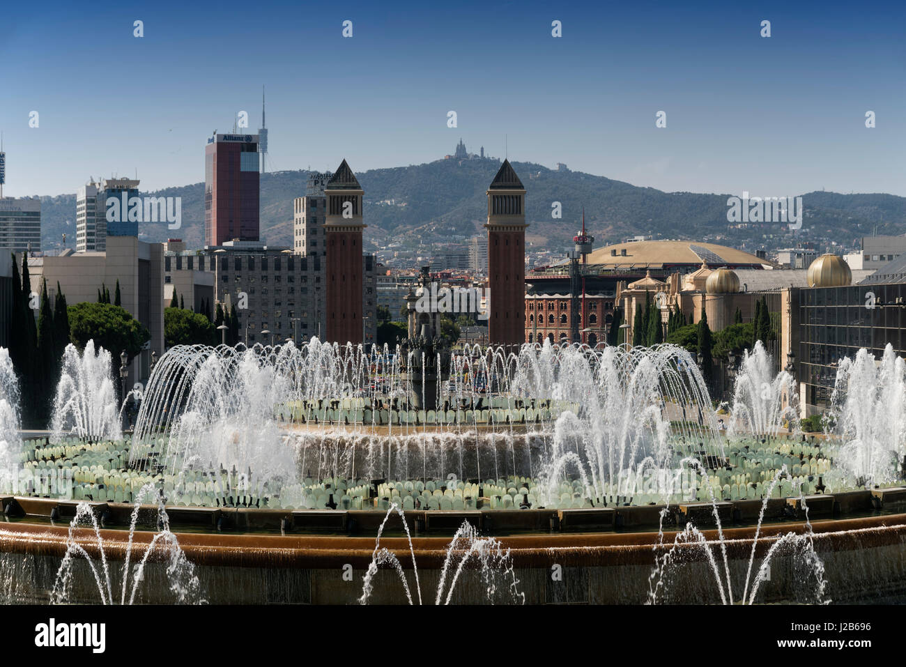 Barcelona (Catalunya, Spain): the hill of Montjuich and the Museum of ...