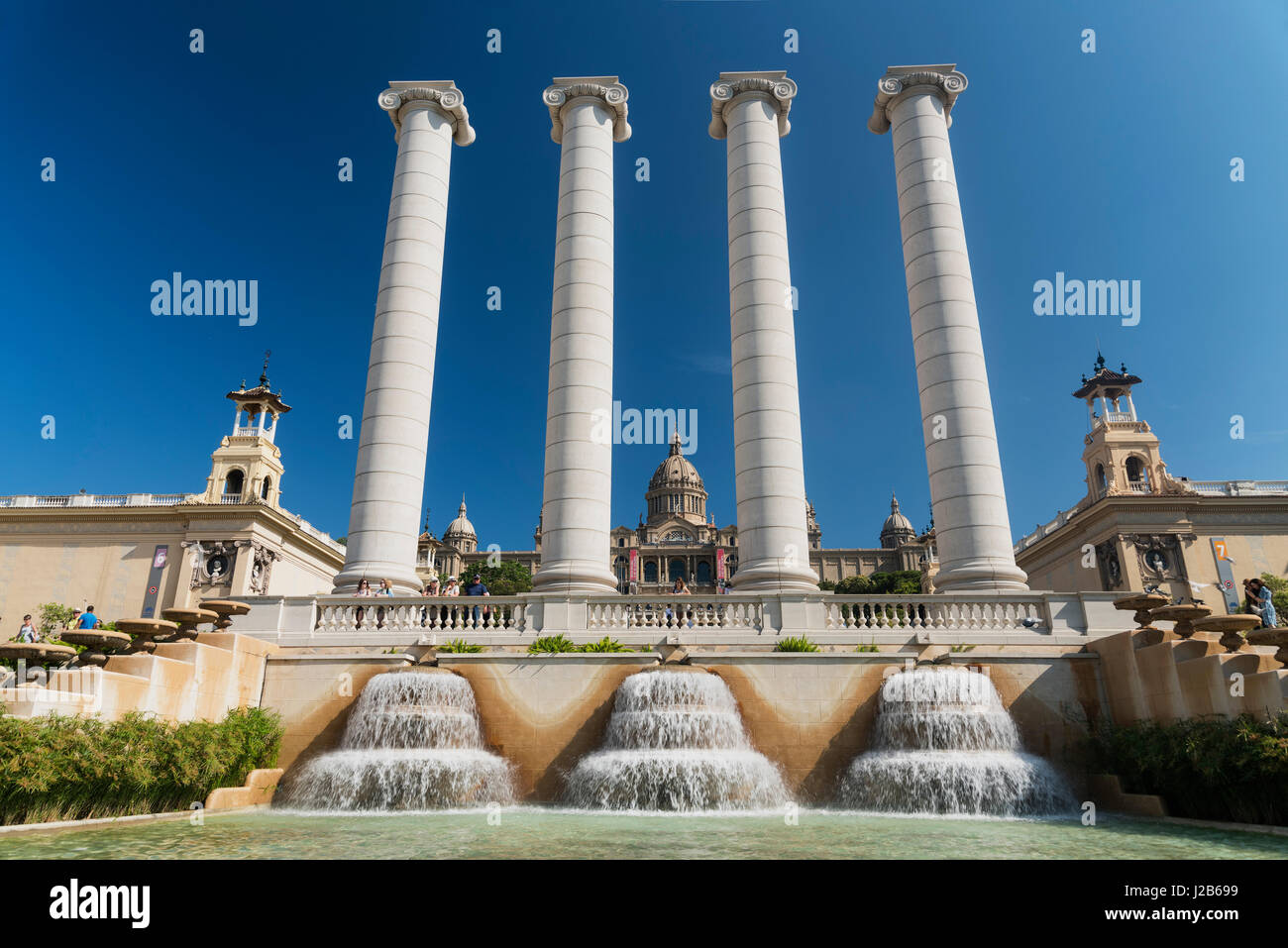 Barcelona (Catalunya, Spain): the hill of Montjuich and the Museum of ...