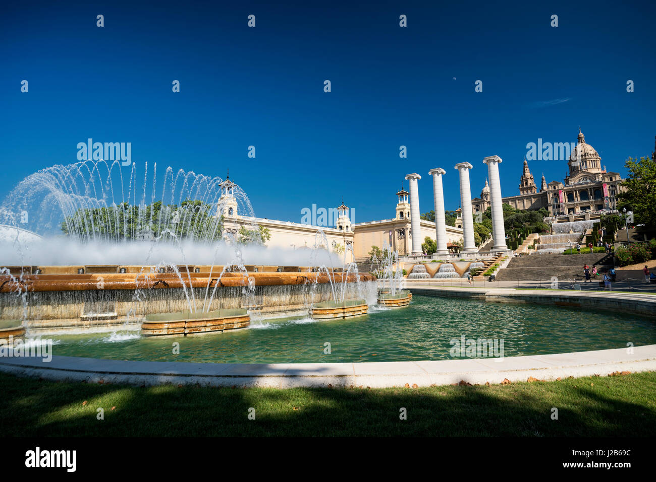Barcelona (Catalunya, Spain): the hill of Montjuich and the Museum of ...