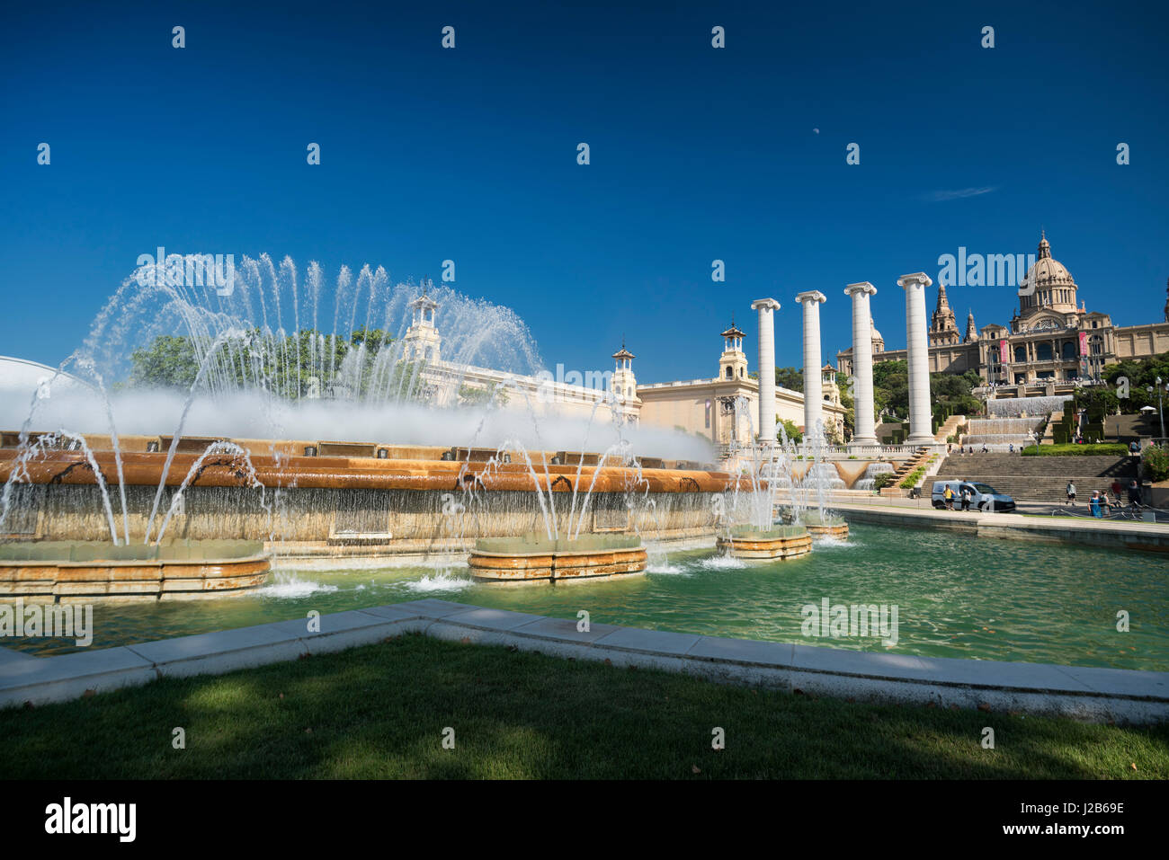 Barcelona (Catalunya, Spain): the hill of Montjuich and the Museum of ...