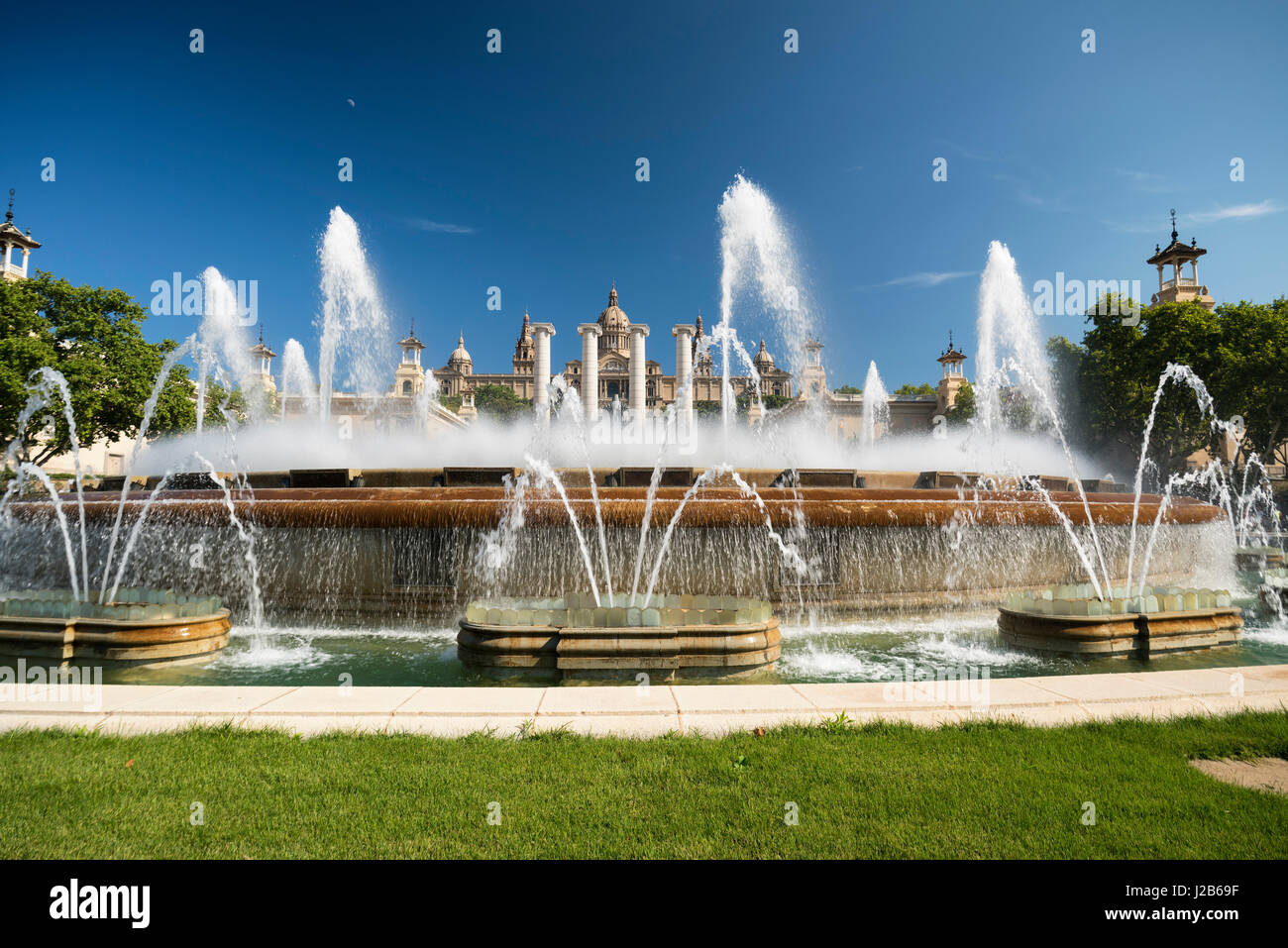 Barcelona (Catalunya, Spain): the hill of Montjuich and the Museum of ...