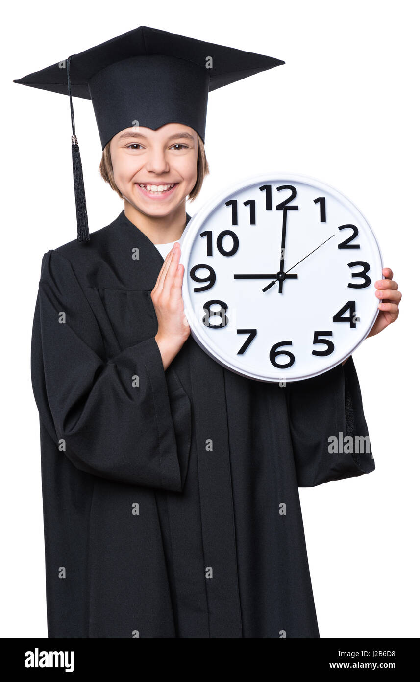 Graduate little girl student Stock Photo - Alamy