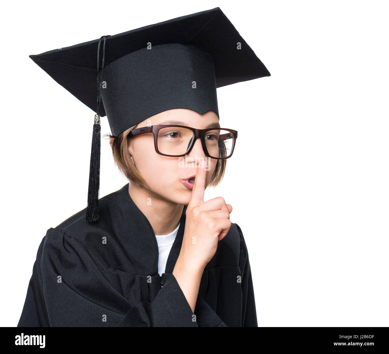 Graduate little girl student Stock Photo - Alamy