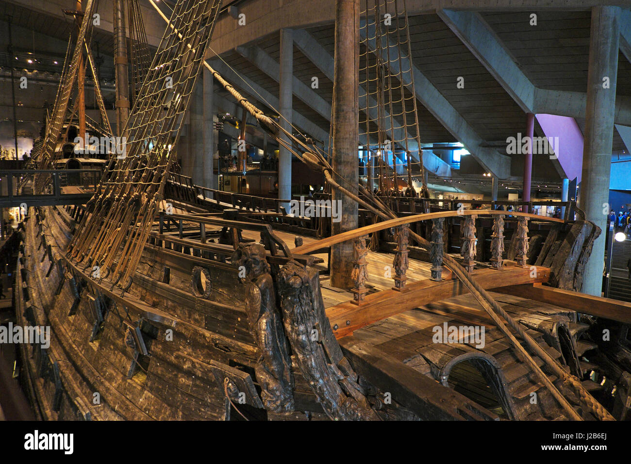 The Vasa ship inside the Vasa Museum in Stockholm, Sweden Stock Photo ...