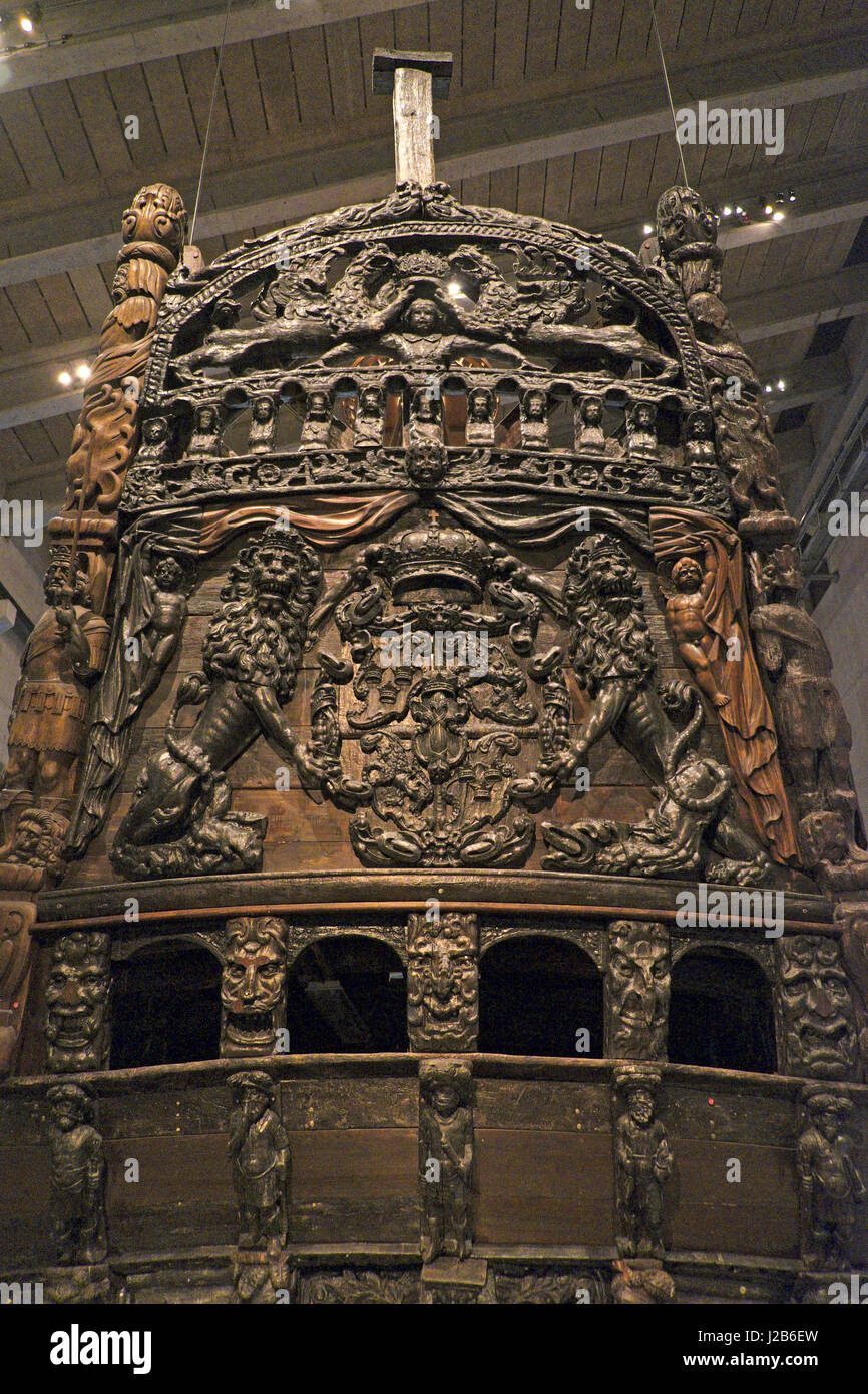 The Vasa ship inside the Vasa Museum in Stockholm, Sweden Stock Photo ...