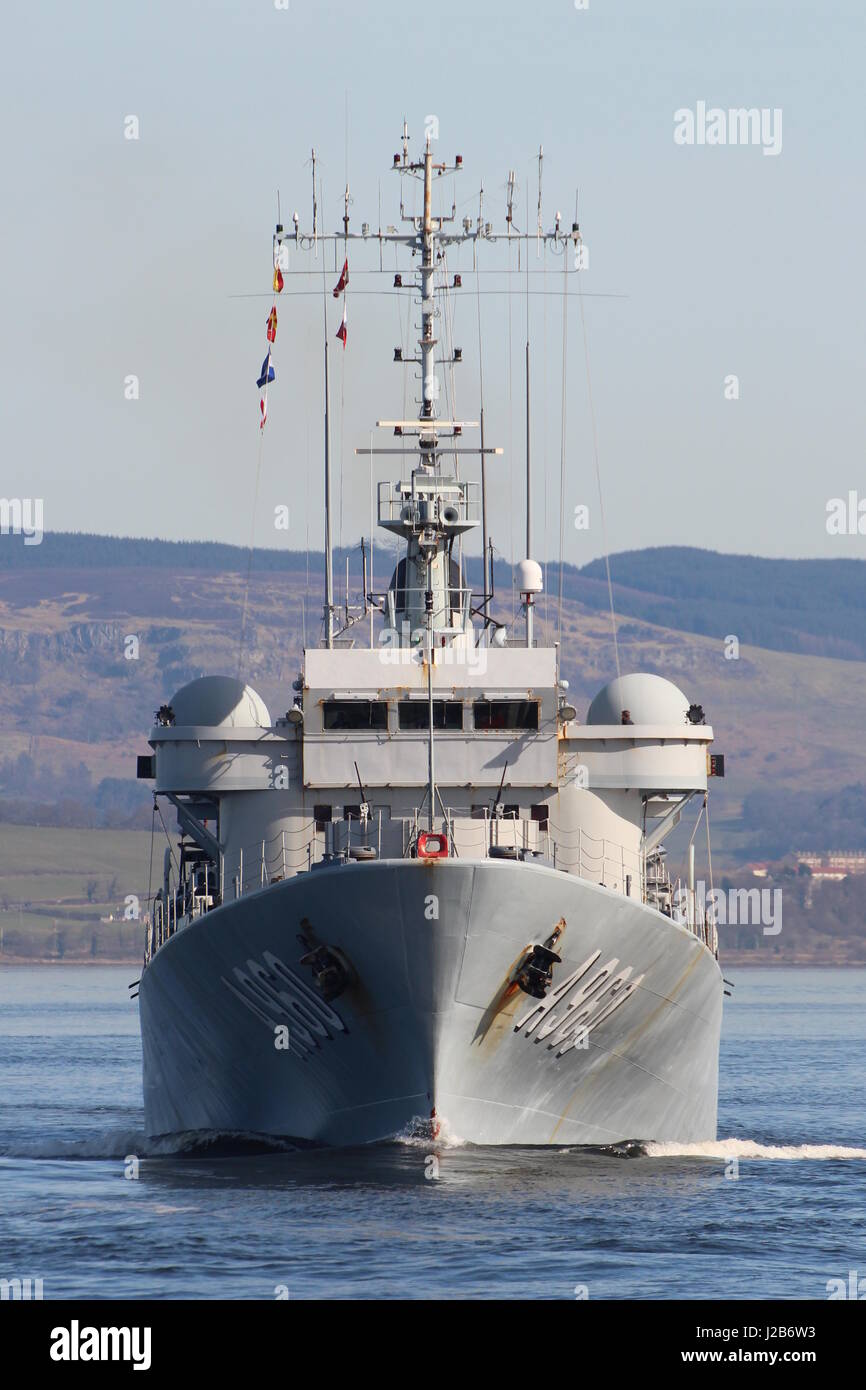 BNS Godetia (A960), a command and logistical support vessel of the ...
