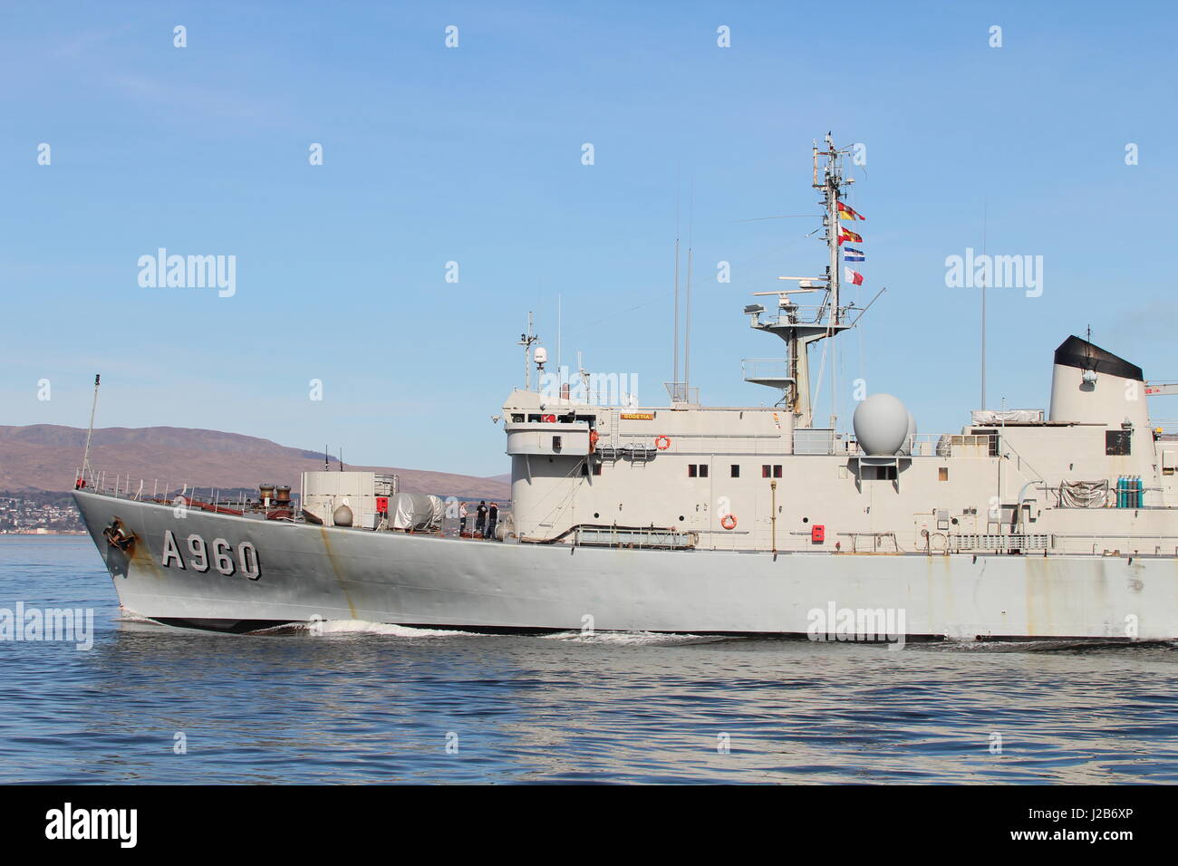 BNS Godetia (A960), a command and logistical support vessel of the ...
