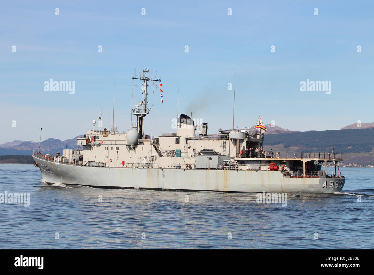 BNS Godetia (A960), a command and logistical support vessel of the ...
