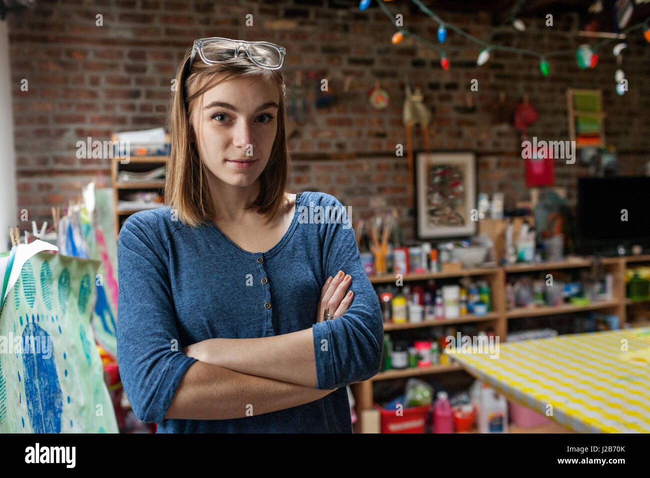 Portrait of a young artist Stock Photo - Alamy