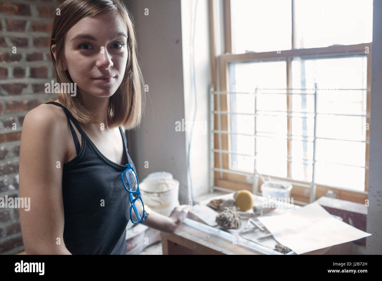 Portrait of a young artist Stock Photo - Alamy