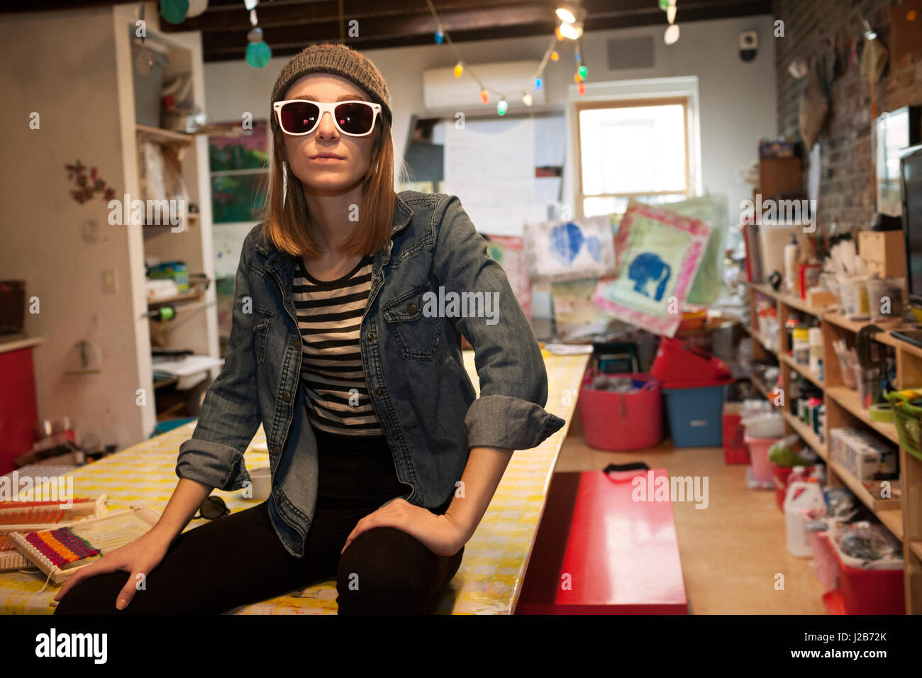 Portrait of a young artist Stock Photo - Alamy