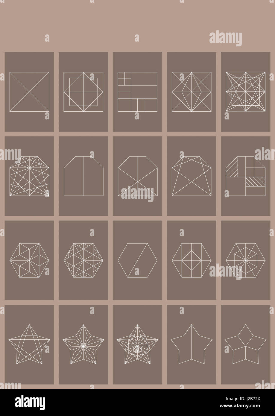 Various abstract geometric figures Stock Photo - Alamy