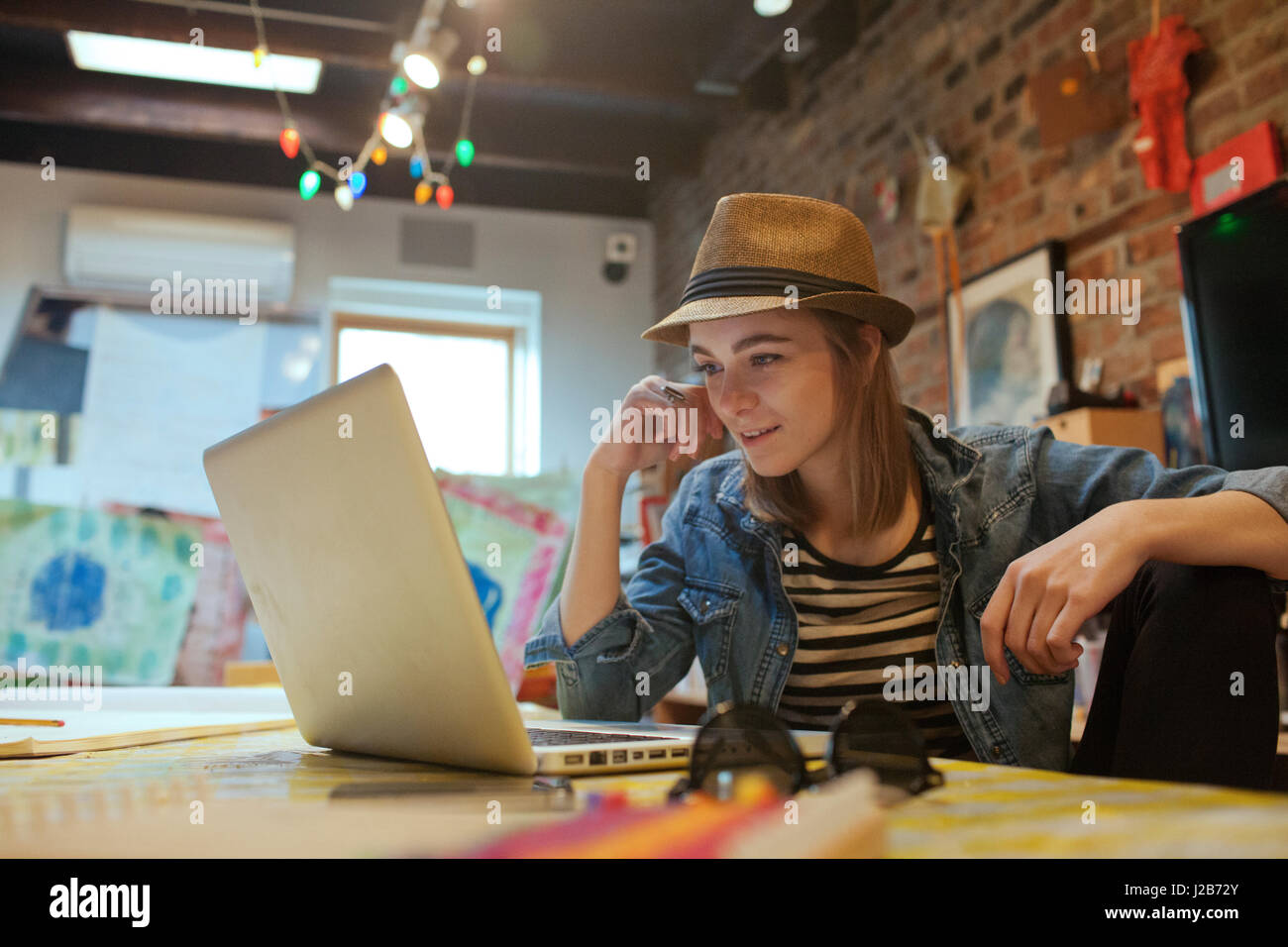 Portrait of a young artist Stock Photo - Alamy