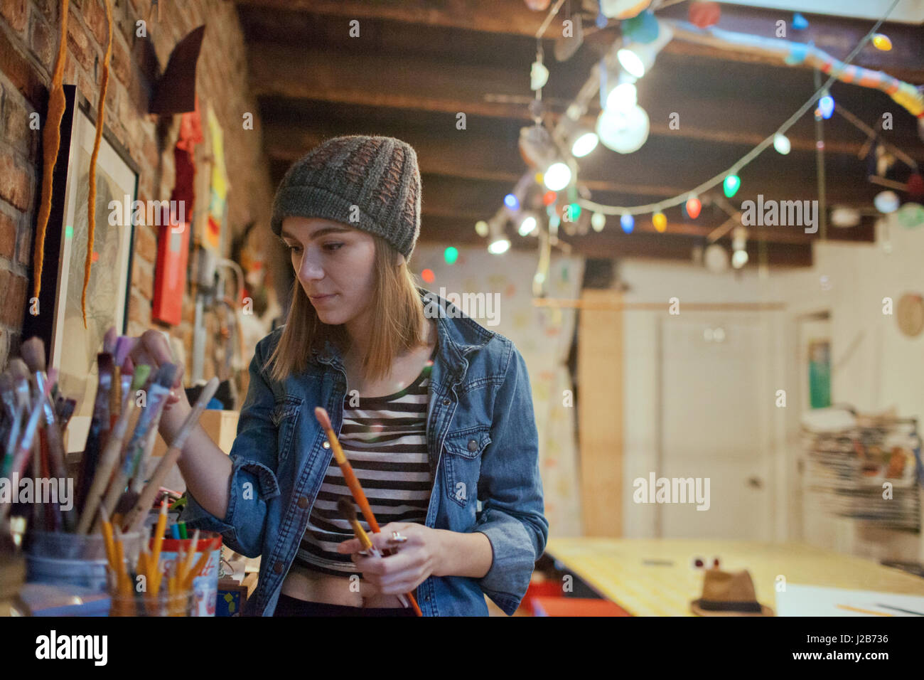 Portrait of a young artist Stock Photo - Alamy