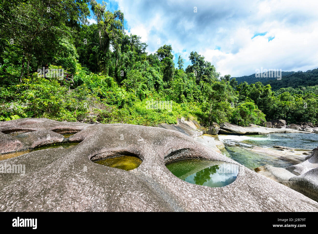 Babinda Boulders, a scenic popular tourist attraction and swimming spot ...