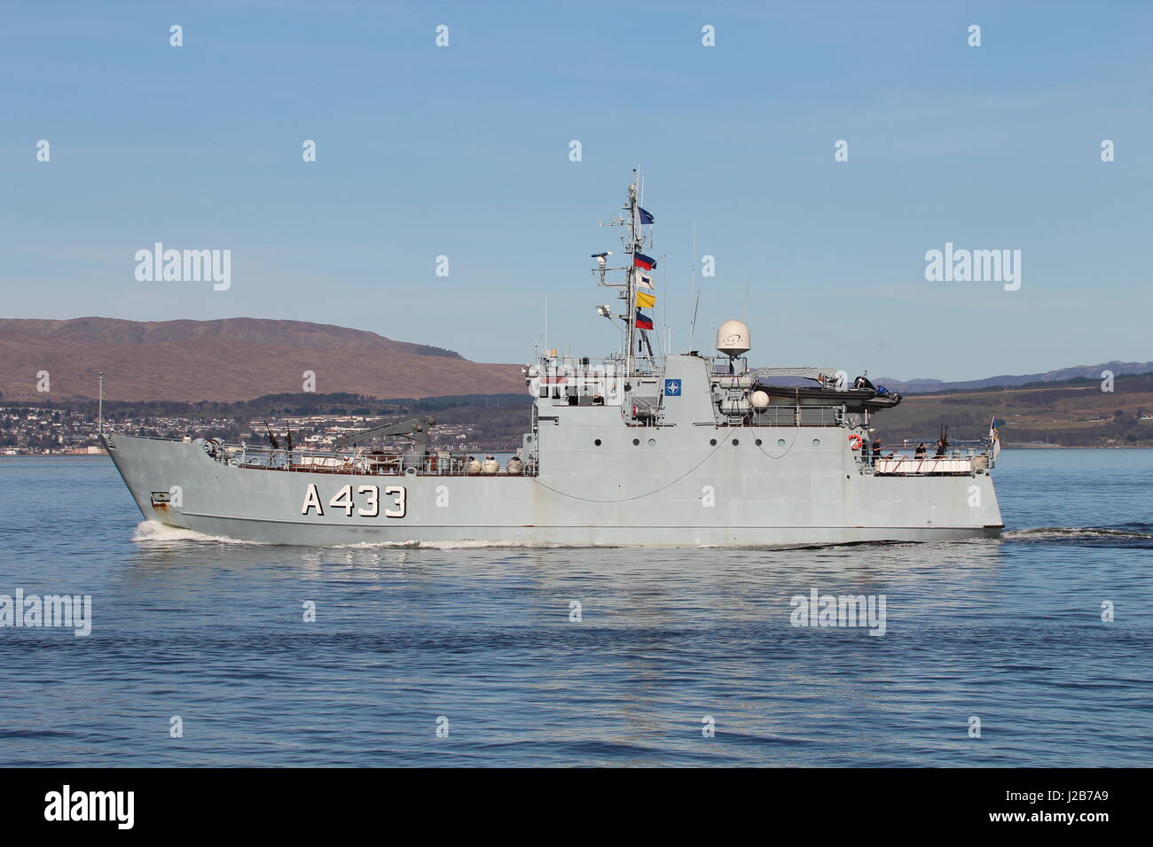 EML Wambola (A433), a Lindormen-class dive vessel of the Estonian Navy ...