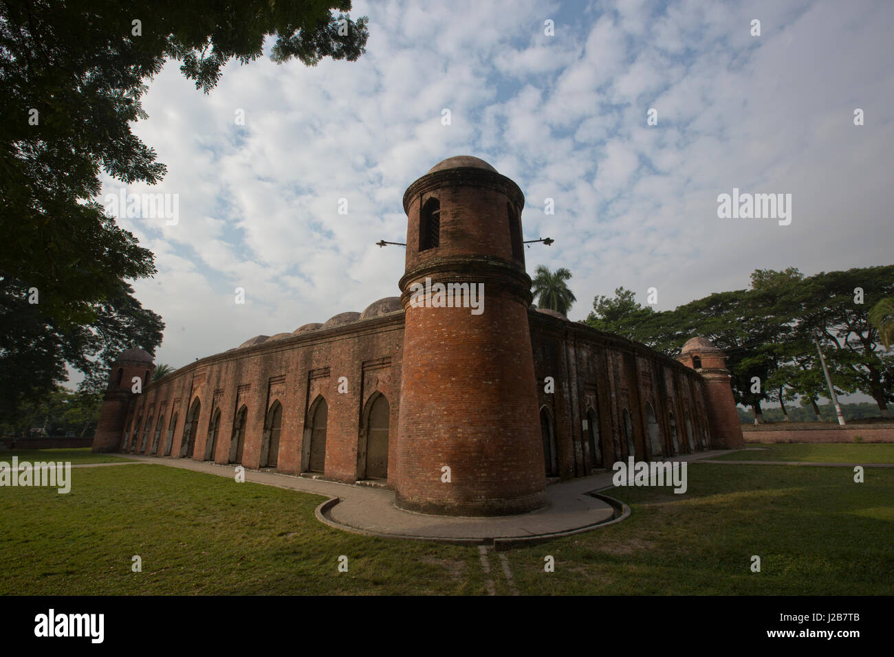 The Sixty Dome Mosque or Shaṭ Gombuj Moshjid also known as Shait Gambuj ...