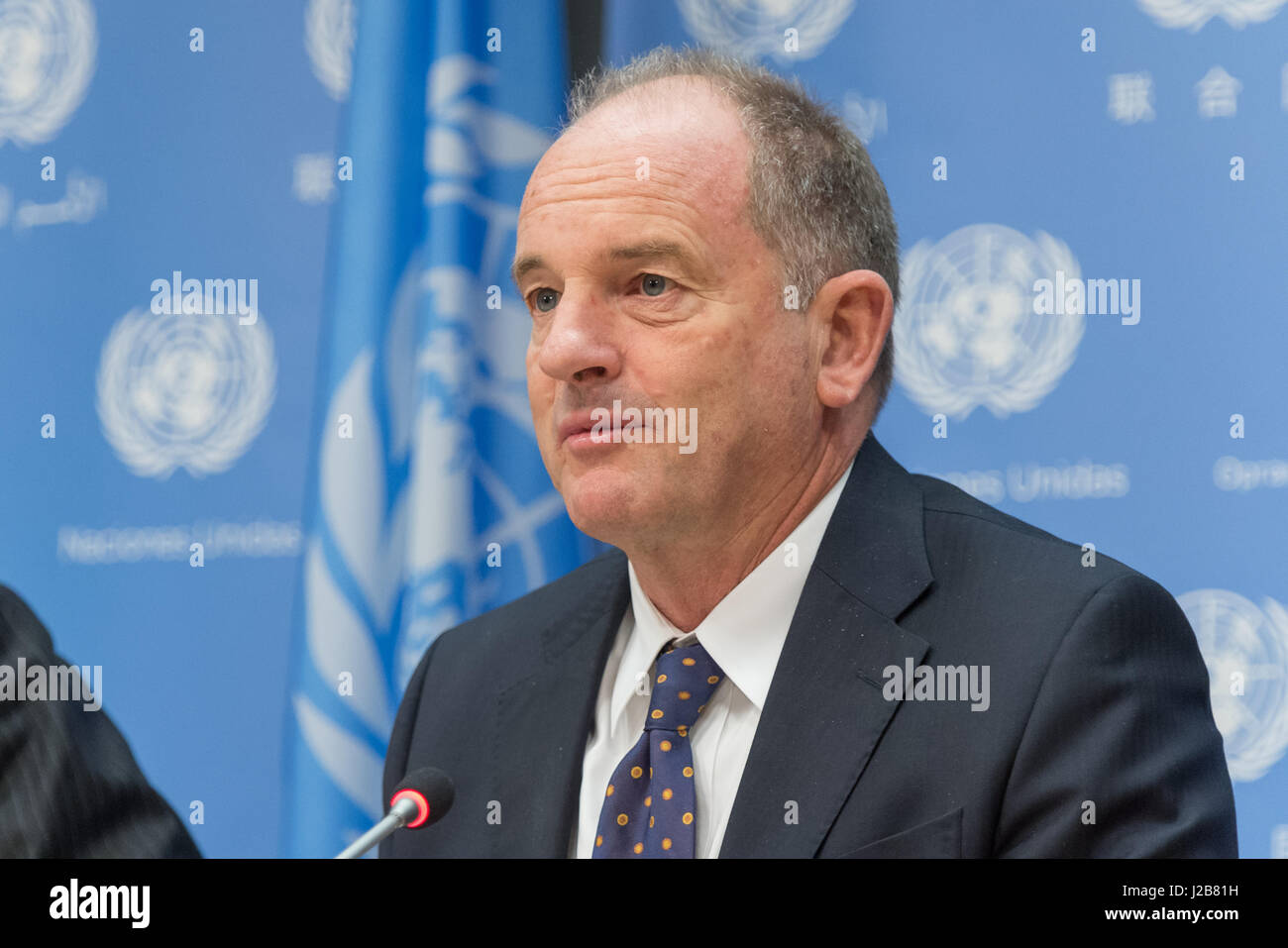 New York, United States. 26th Apr, 2017. In conjunction with his two ...
