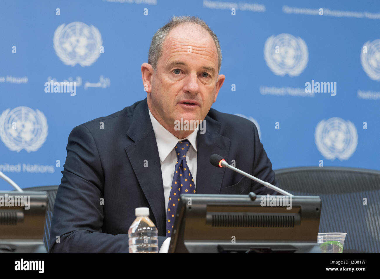 New York, United States. 26th Apr, 2017. In conjunction with his two ...