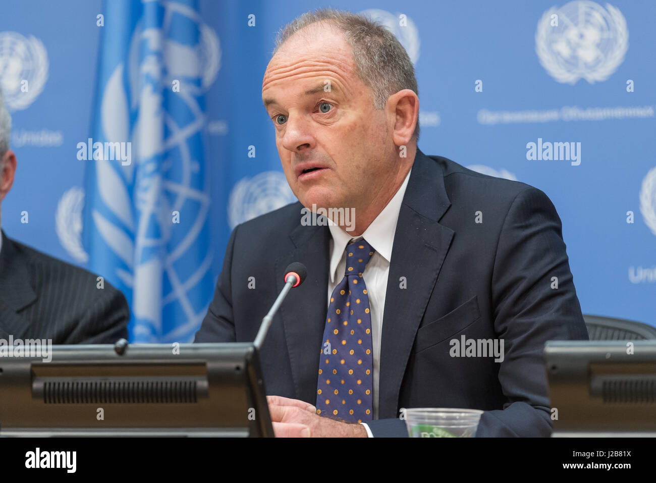 New York, United States. 26th Apr, 2017. In conjunction with his two ...