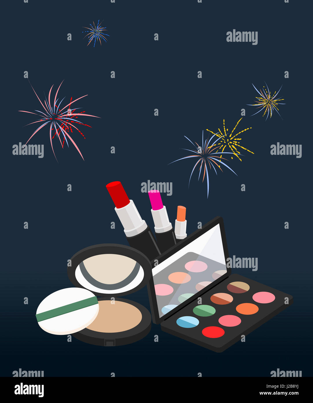 Event with cosmetics Stock Photo - Alamy