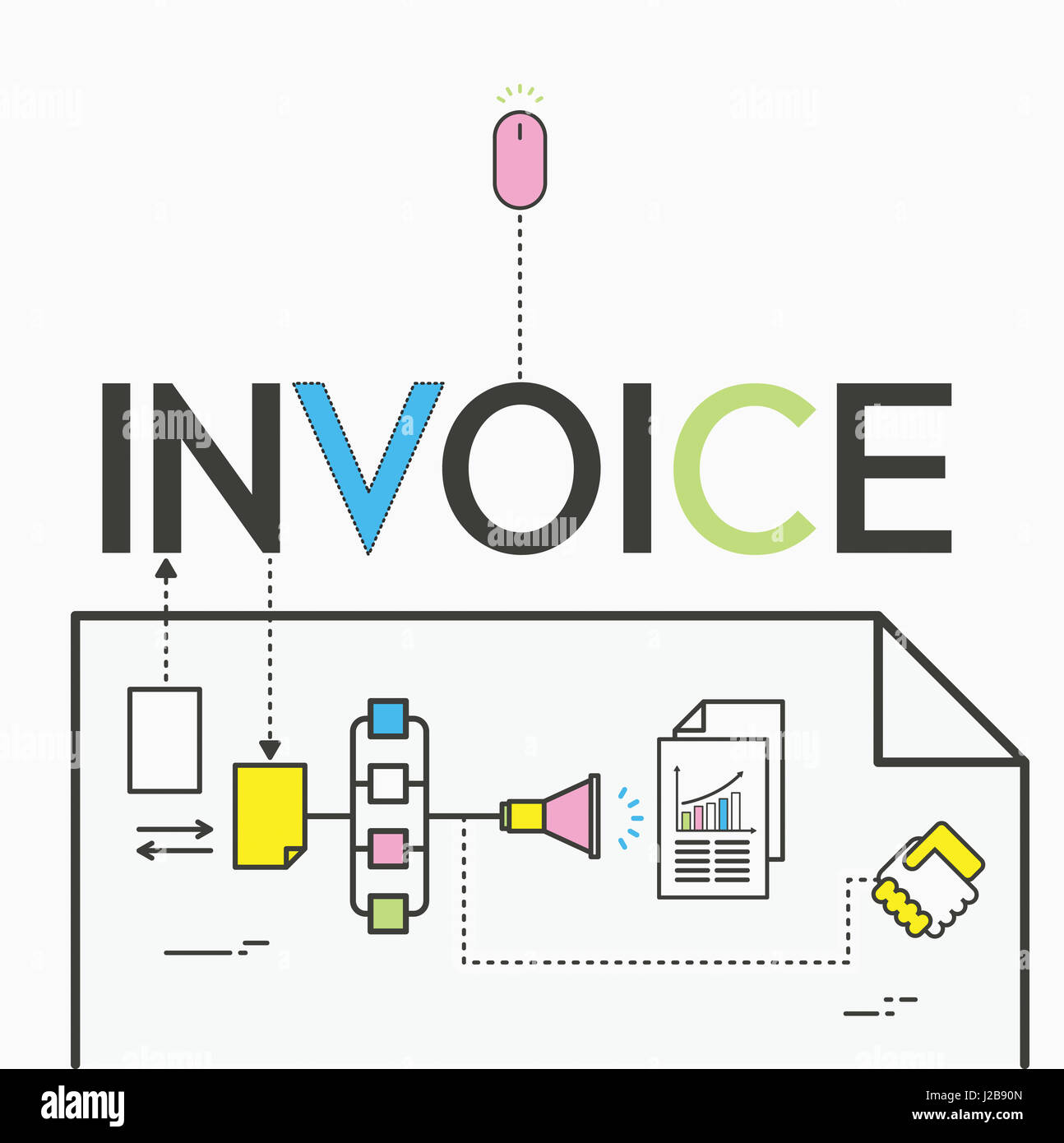 Invoice in smart age Stock Photo - Alamy