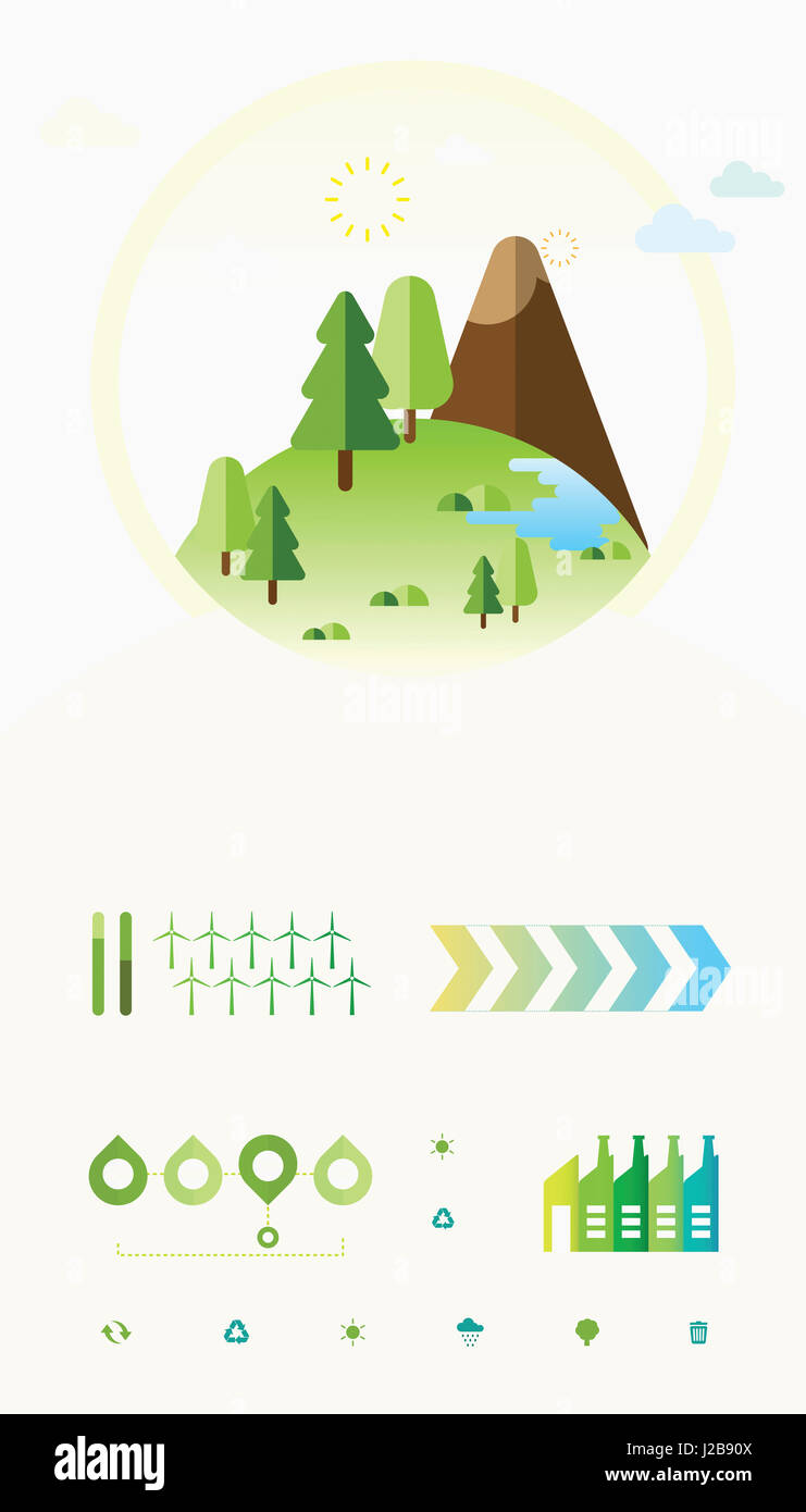 Infographic illustration related to environmental protection Stock ...