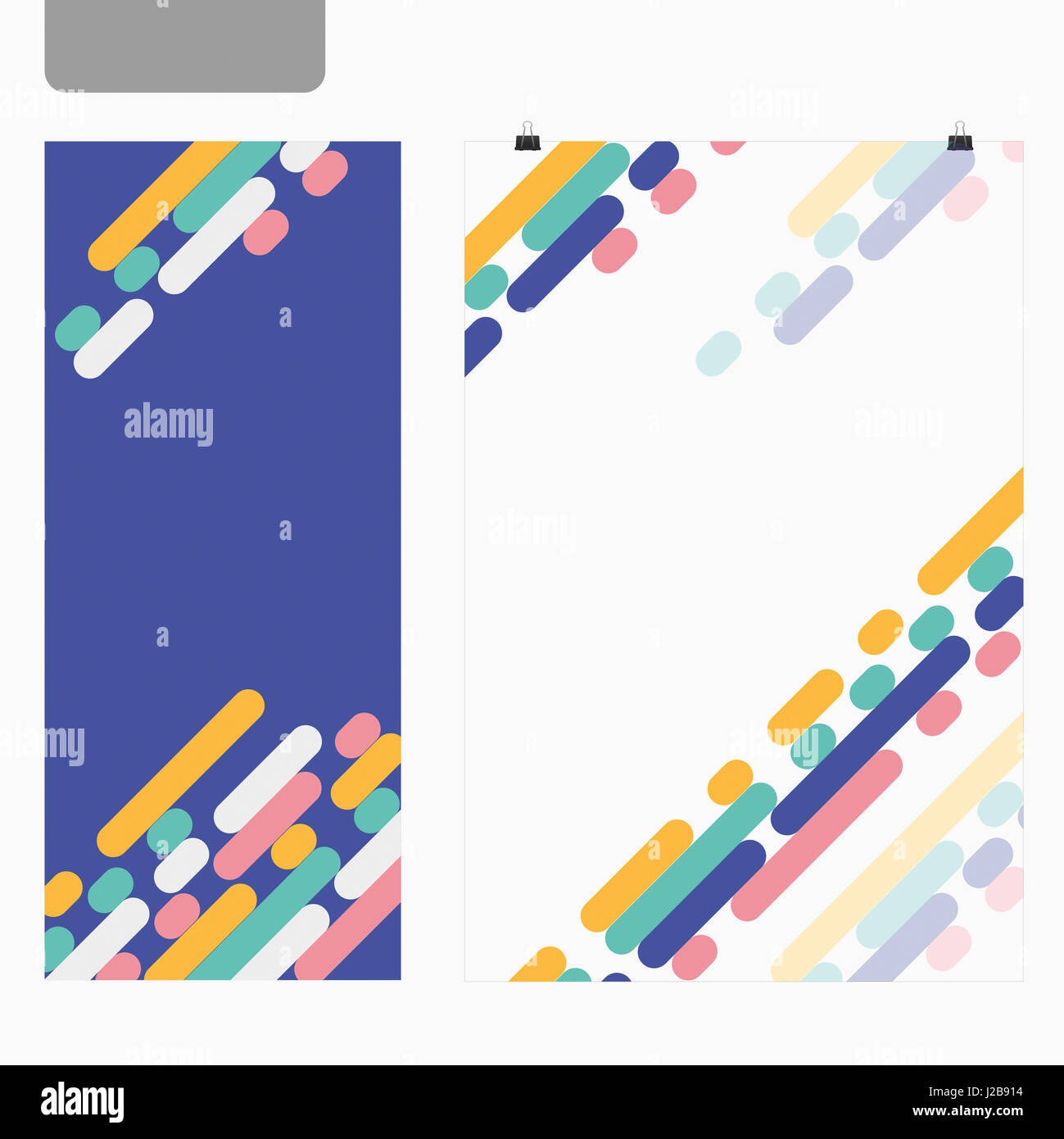 Poster design with geometric diagonal lines Stock Photo - Alamy