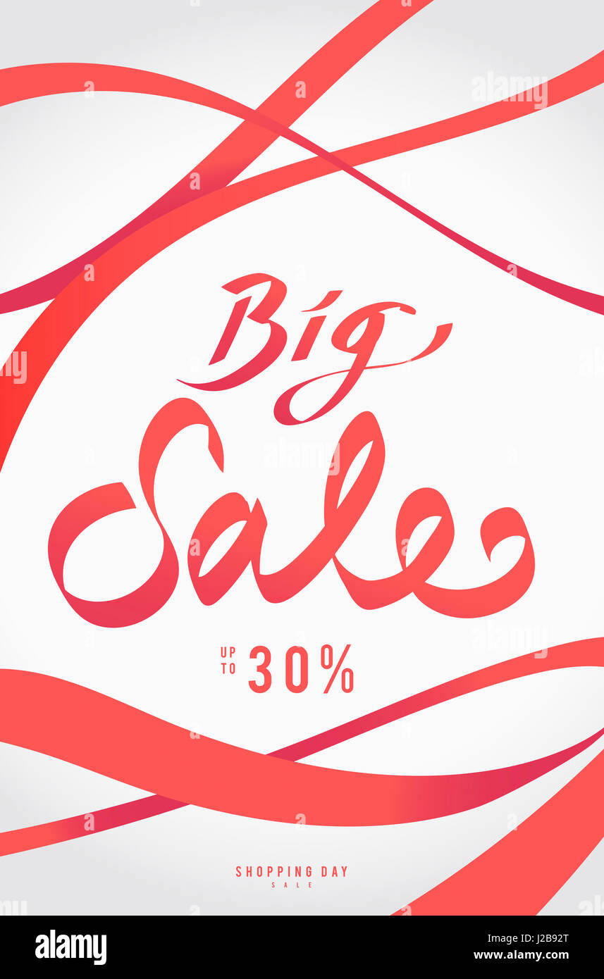 Typographic sale sign Stock Photo - Alamy