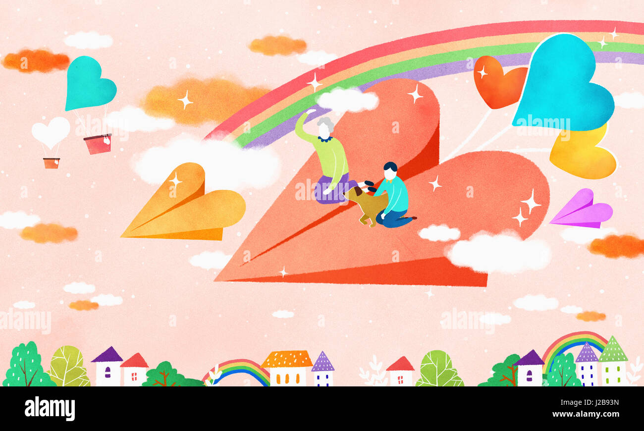 Happiness of community Stock Photo - Alamy