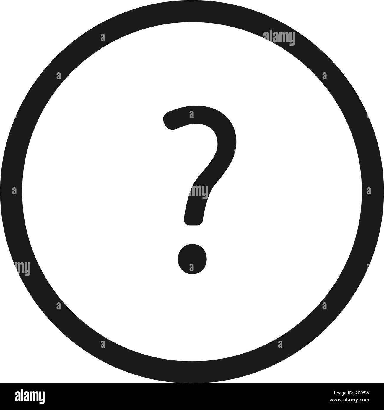 Question mark sign icon. Help symbol. FAQ sign. Circle button with icon ...