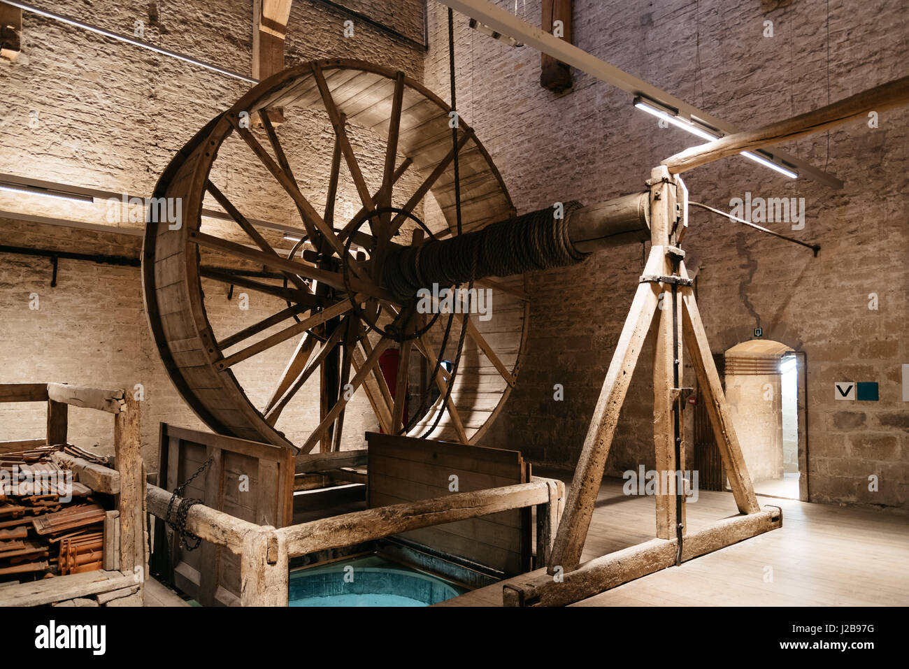 Old mechanism tower clock bells hi-res stock photography and images - Alamy